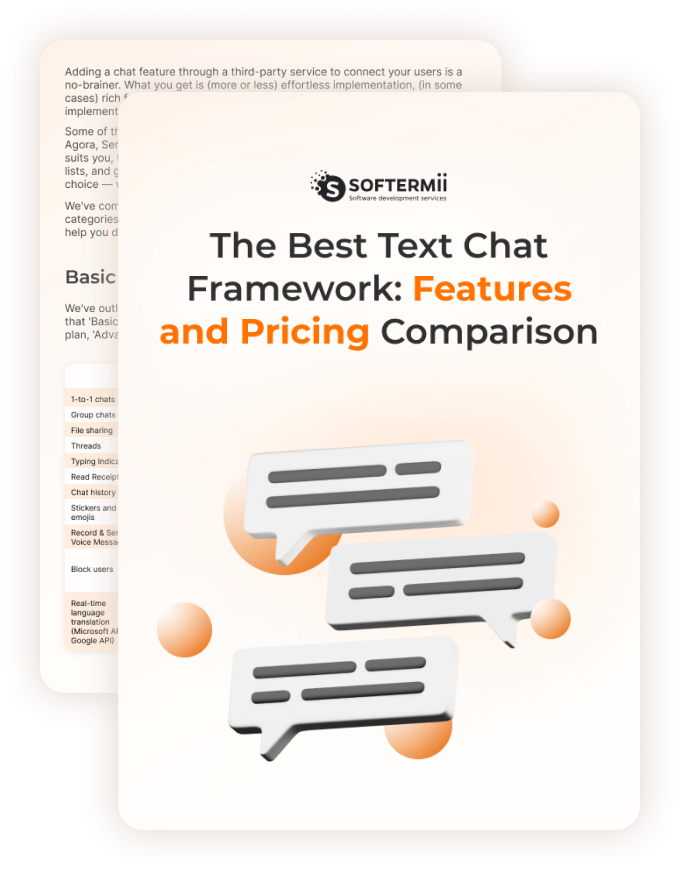 How to choose the best text chat app framework – Softermii White paper